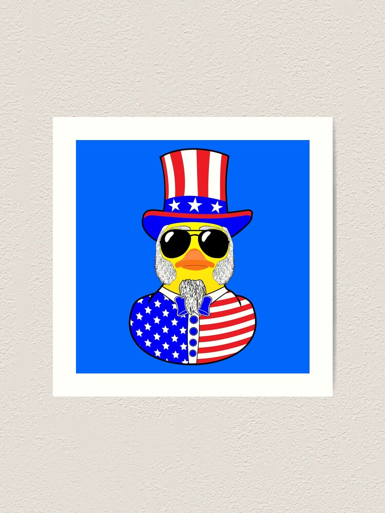 "Rubber duck Uncle Sam with sunglasses" Art Print for Sale by BigTime ...