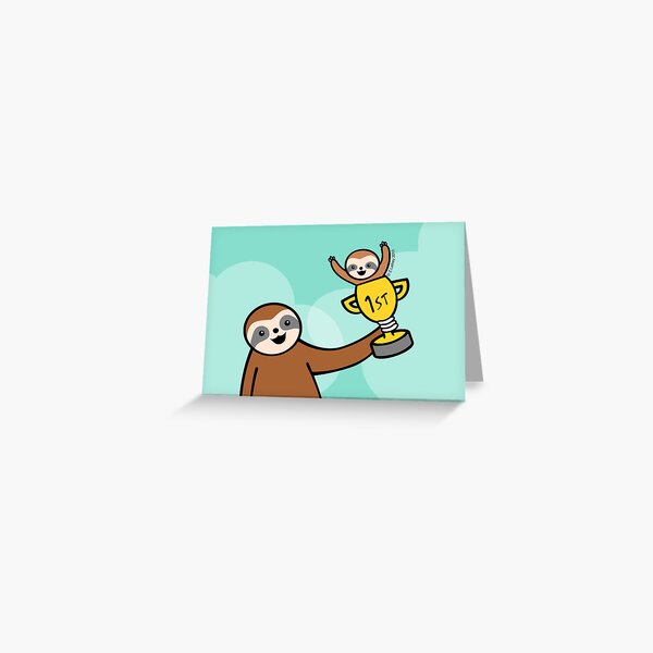 "Congratulations Sloth " Greeting Card by zoel | Redbubble