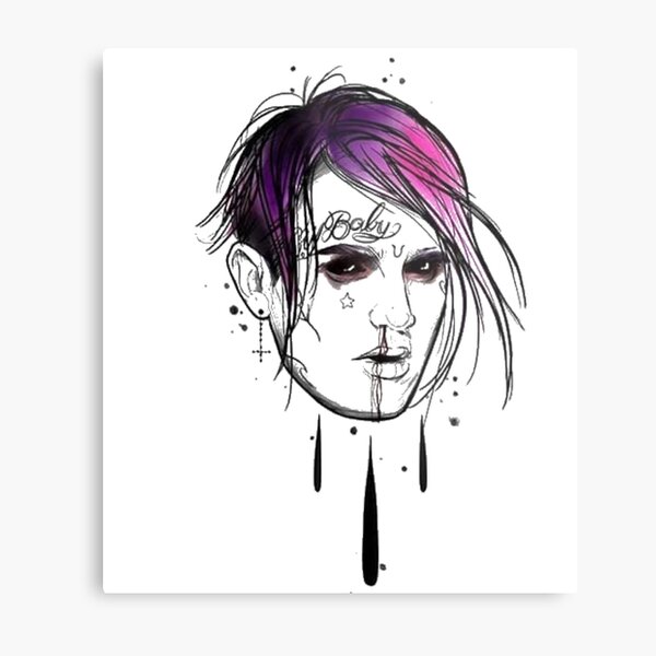 Lil Peep Artwork Metal Print For Sale By Sabynmilea23s3 Redbubble
