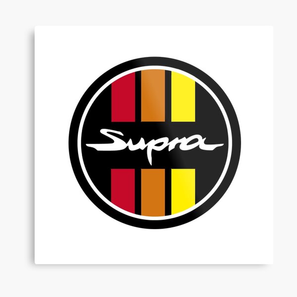 "Toyota Supra Logo" Metal Print for Sale by lithoman2 | Redbubble