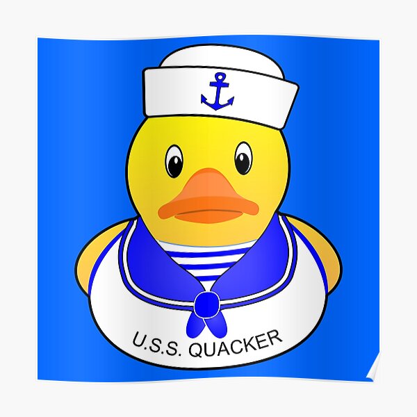 "Sailor Rubber Duck Ducky" Poster for Sale by BigTime | Redbubble
