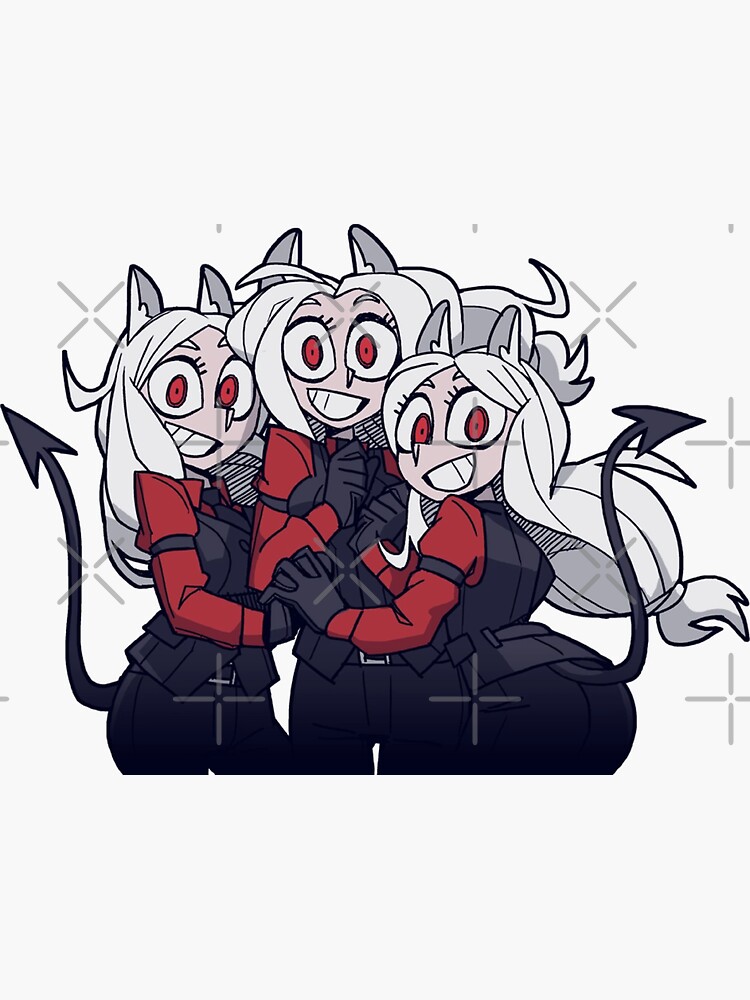 "Helltaker Cerberus The Triple Demon" Sticker for Sale by tomastosecky ...