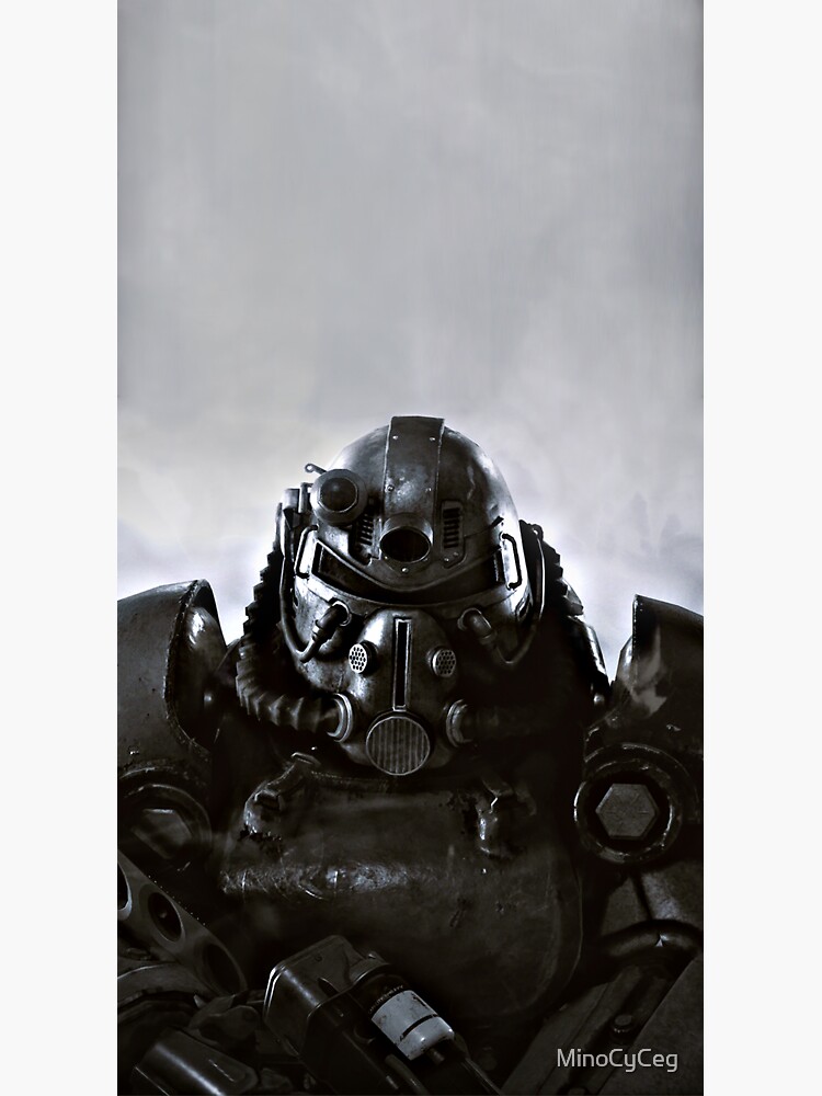 "Fallout power armor" Sticker for Sale by MinoCyCeg | Redbubble