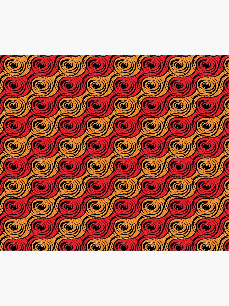 "Groovy orange red" Poster by repeatpattern | Redbubble