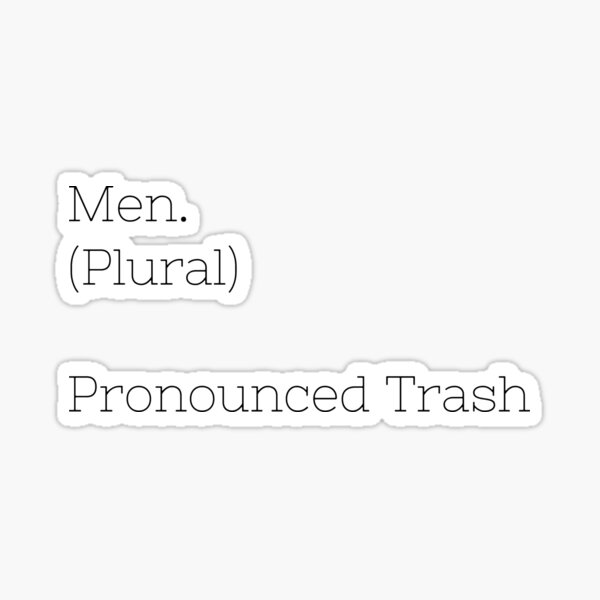 "Men Definition" Sticker by Varzerous | Redbubble