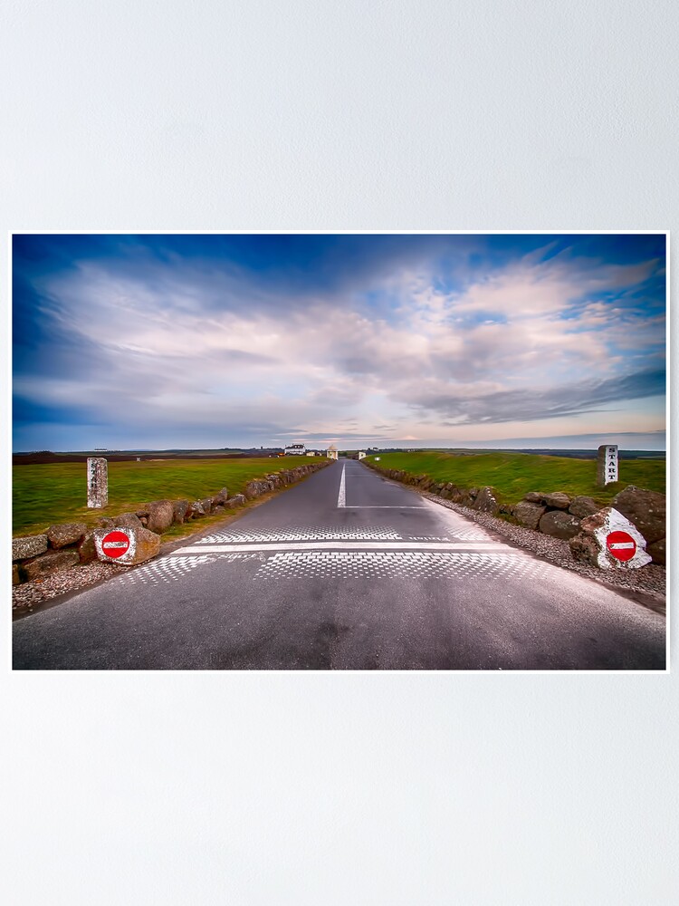 "Lands End Start and Finish Line" Poster by CrackersUK | Redbubble