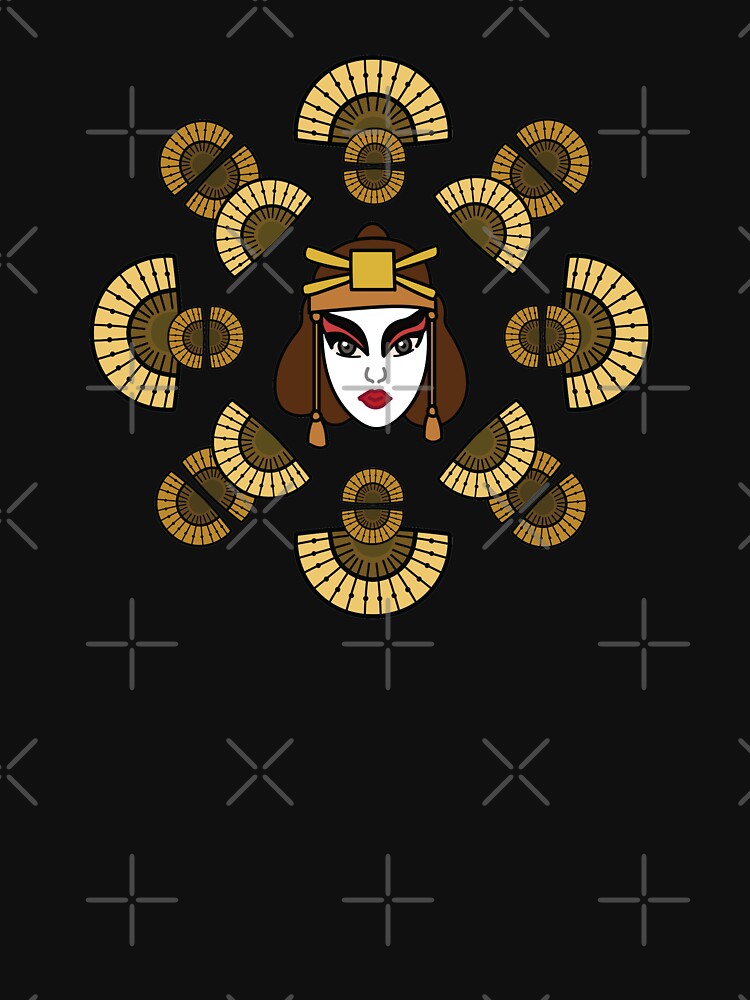 "Kyoshi Warrior Pattern w/ Fans" T-shirt by laughingplace55 | Redbubble
