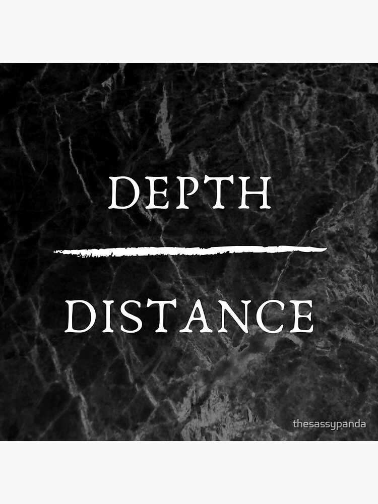 "Depth Over Distance - Marble" Sticker for Sale by thesassypanda ...
