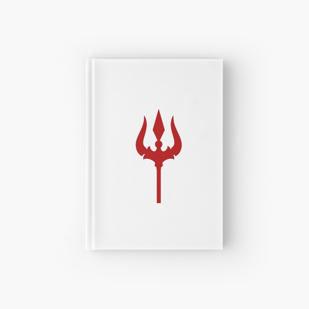 "Trishul / Trident Red Spiritual symbol" Hardcover Journal by ...