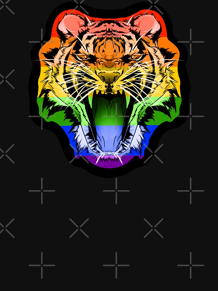 "Tiger Pride (Gay)" T-shirt by IllustrateLaw | Redbubble