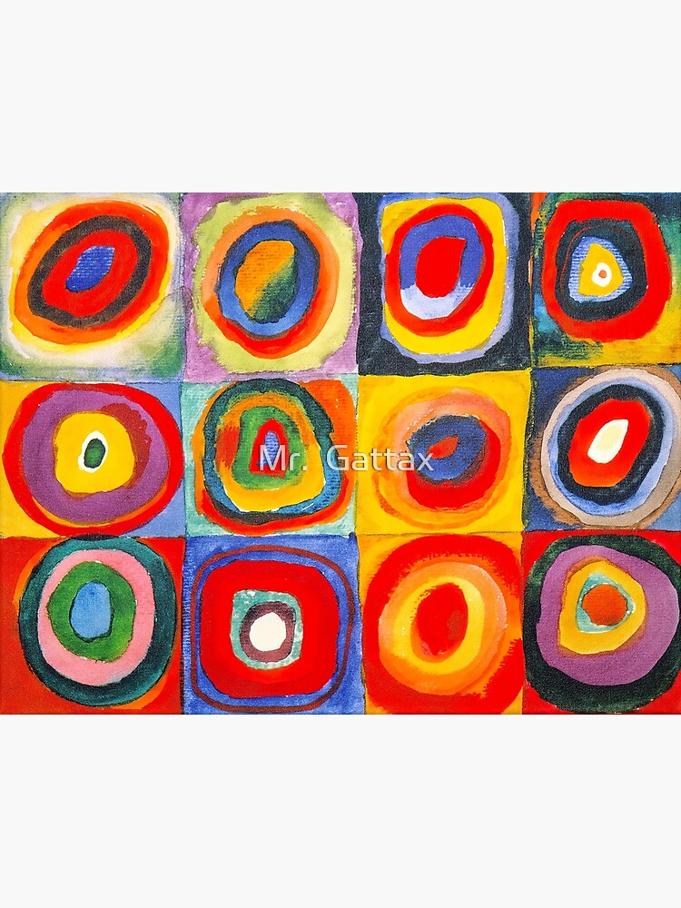 Wassily Kandinsky - Color Study Squares (Digitally Enhanced) Premium ...