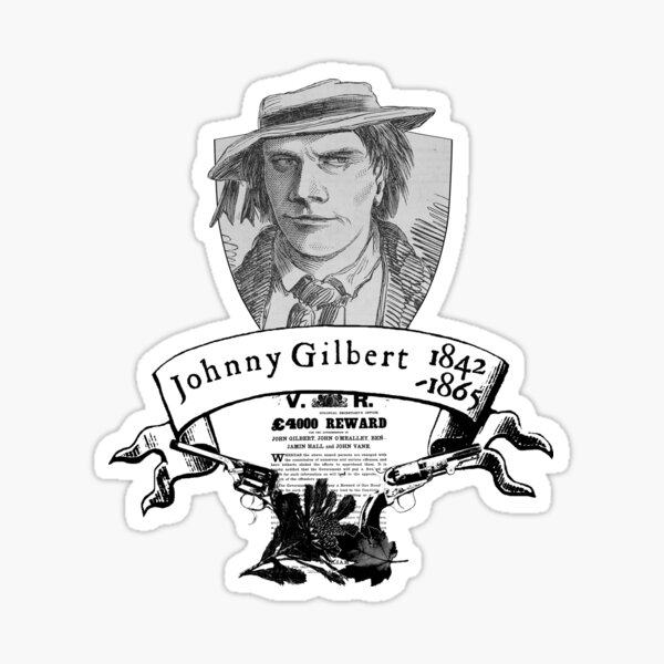 "Johnny Gilbert" Sticker for Sale by ausbushranging | Redbubble