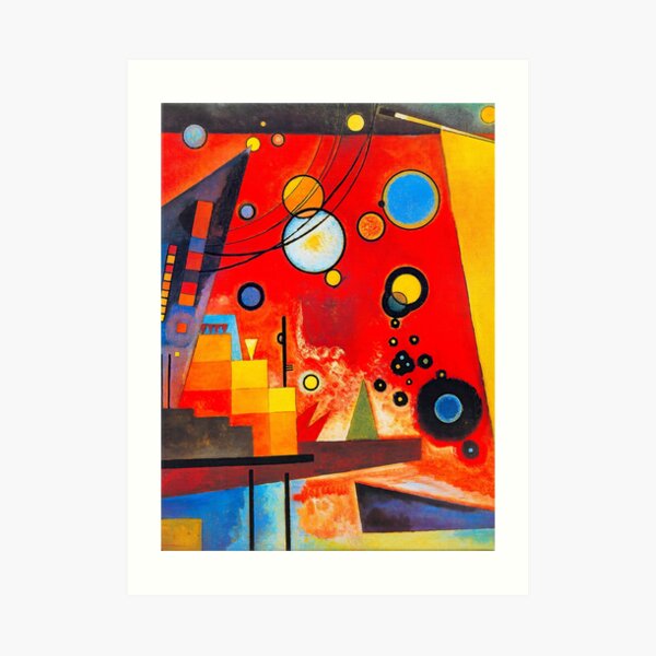 "Wassily Kandinsky - Heavy Red (Digitally Enhanced)" Art Print for Sale ...