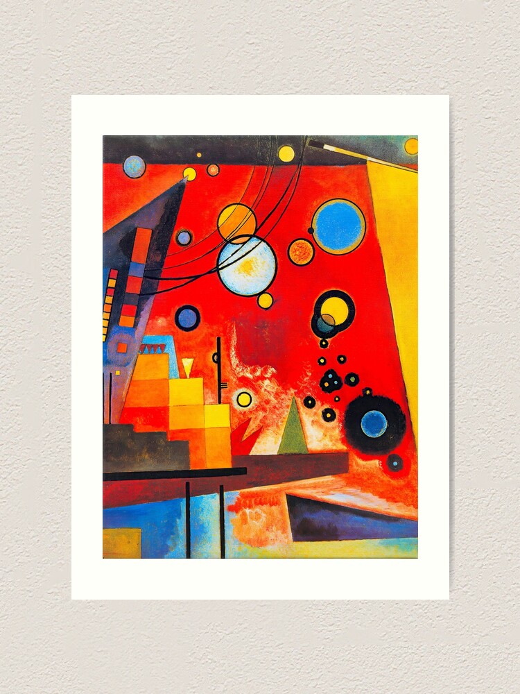 "Wassily Kandinsky - Heavy Red (Digitally Enhanced)" Art Print for Sale ...