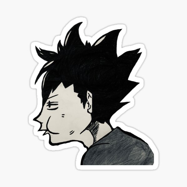 "tetsuro kuroo haikyuu!!" Sticker for Sale by aliceneedsmoney | Redbubble