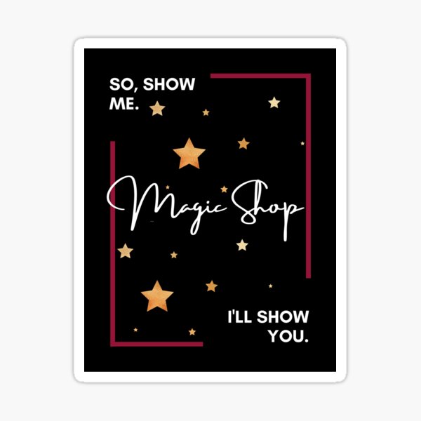 "BTS Magic Shop" Sticker by KiminLee | Redbubble