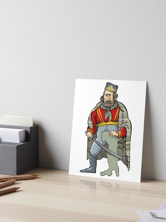 "Giuseppe Garibaldi" Art Board Print for Sale by MacKaycartoons | Redbubble