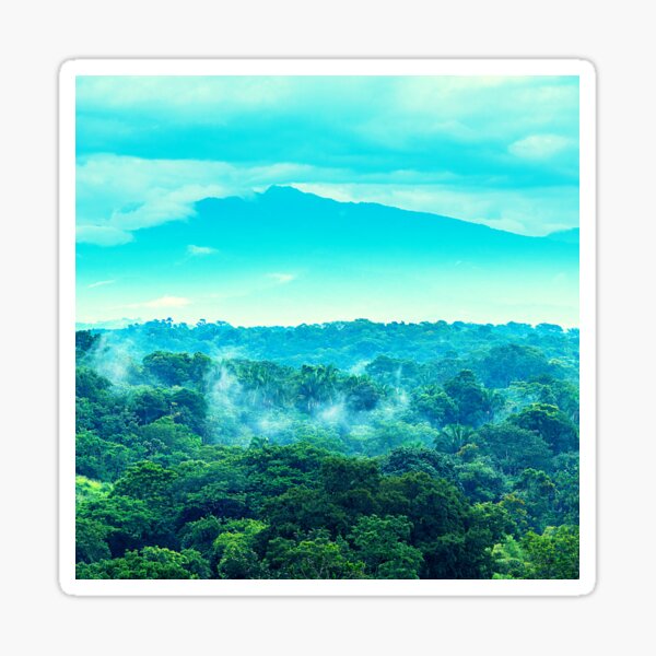 "Low Clouds over the Jungle Canopy" Sticker for Sale by JollyKRogers ...