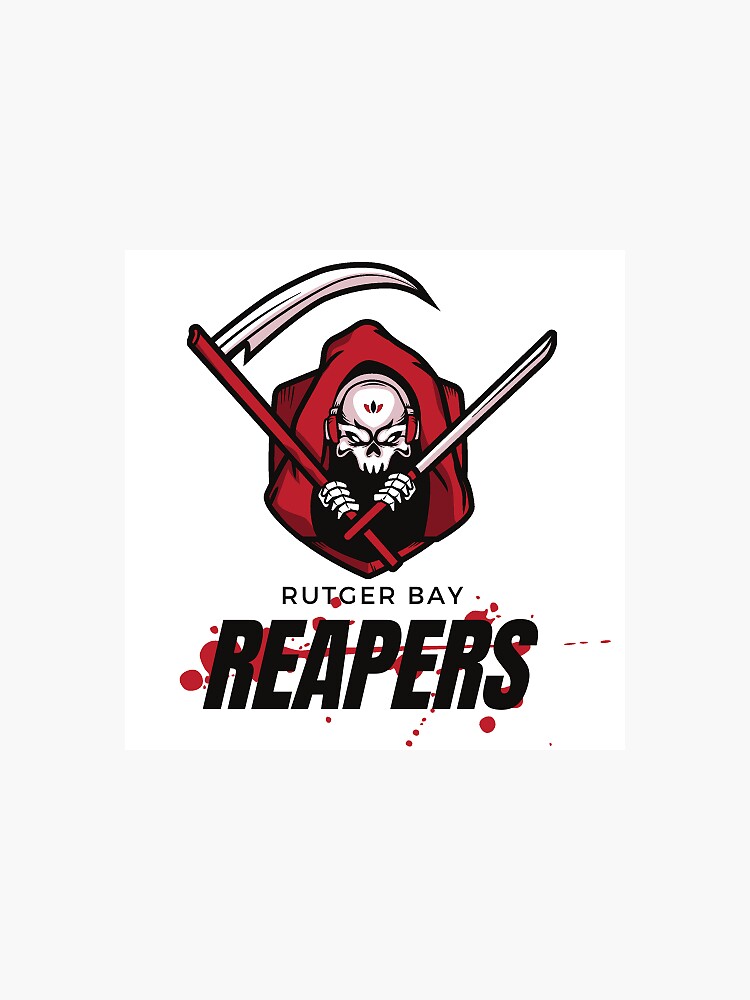 "RUTGER BAY REAPERS" Sticker by HasenGHL | Redbubble