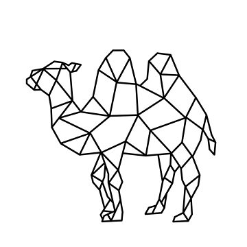 "Geometric Camel" Art Board Print for Sale by The-Fancy-Space | Redbubble