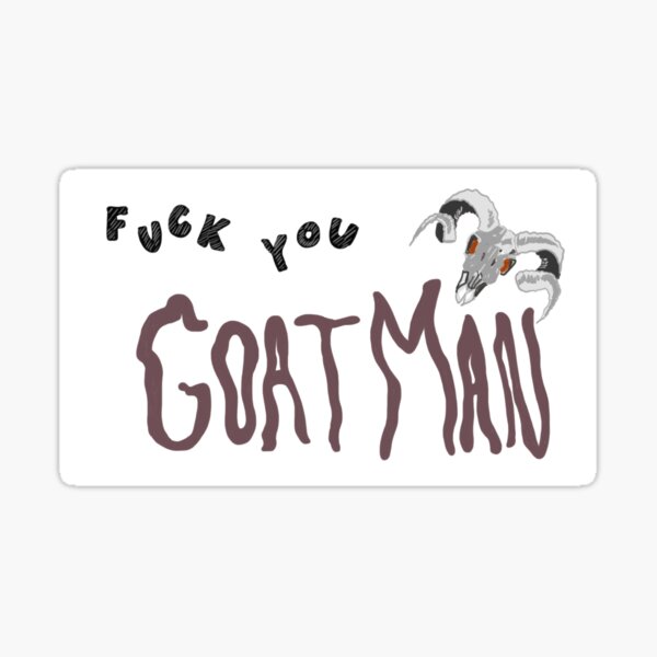 "Buzzfeed Unsolved Goat Man" Sticker for Sale by ElliotsArt | Redbubble