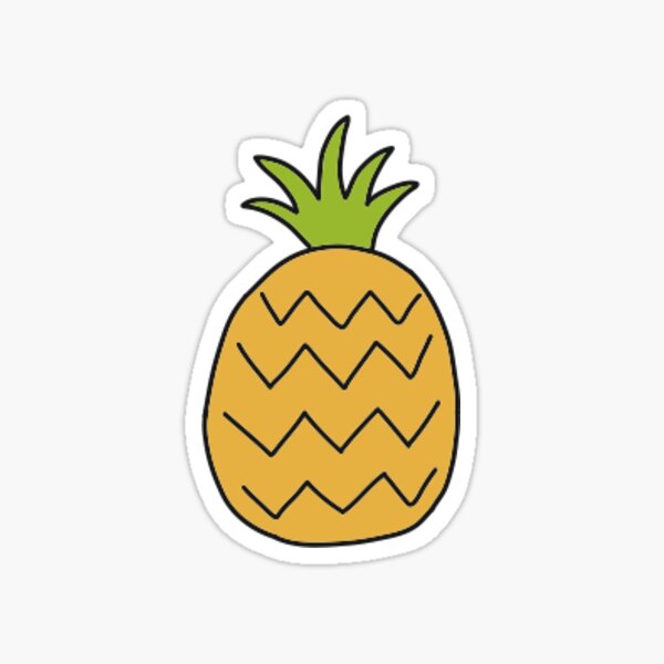 "pineapple" Sticker by zarapatel | Redbubble