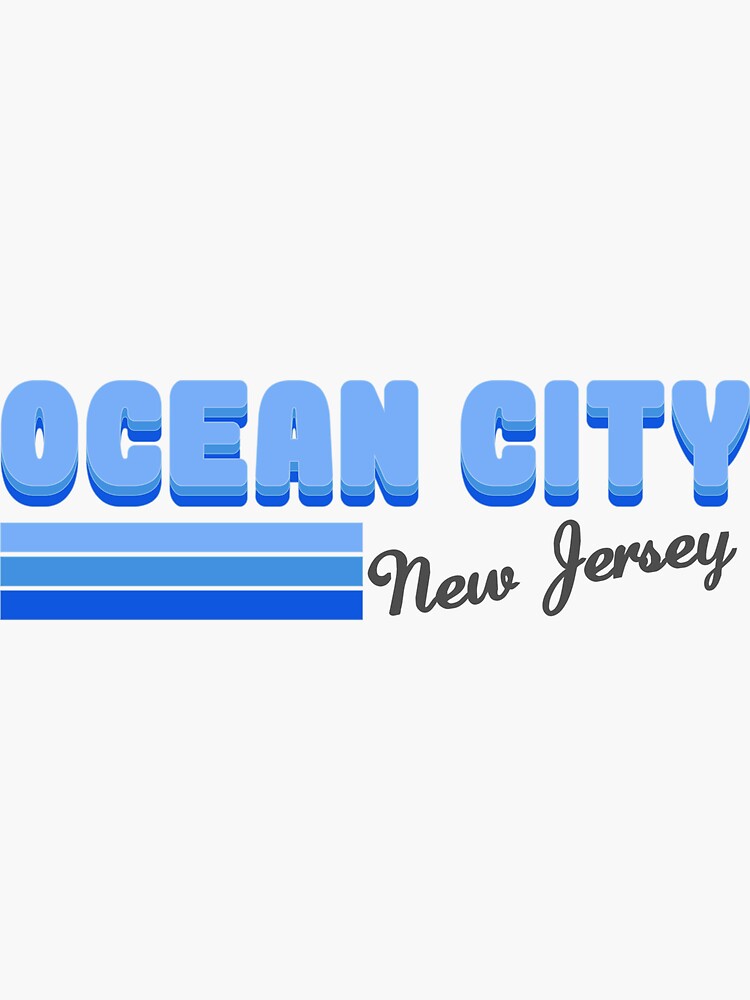 "Ocean City, NJ" Sticker by waves4 | Redbubble