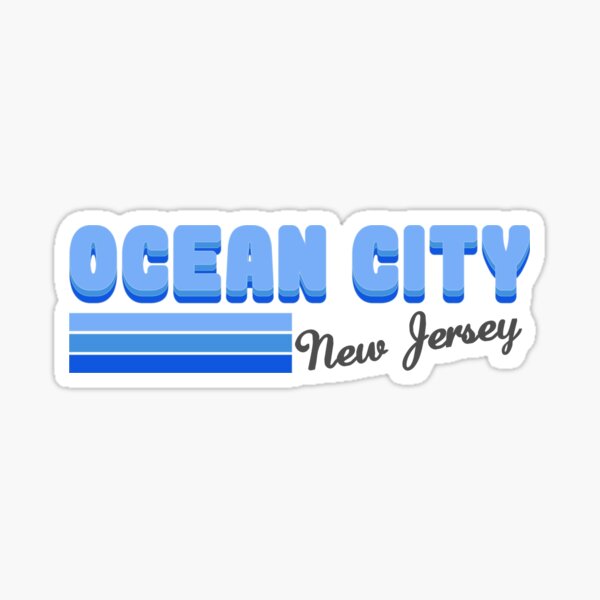 "Ocean City, NJ" Sticker by waves4 | Redbubble