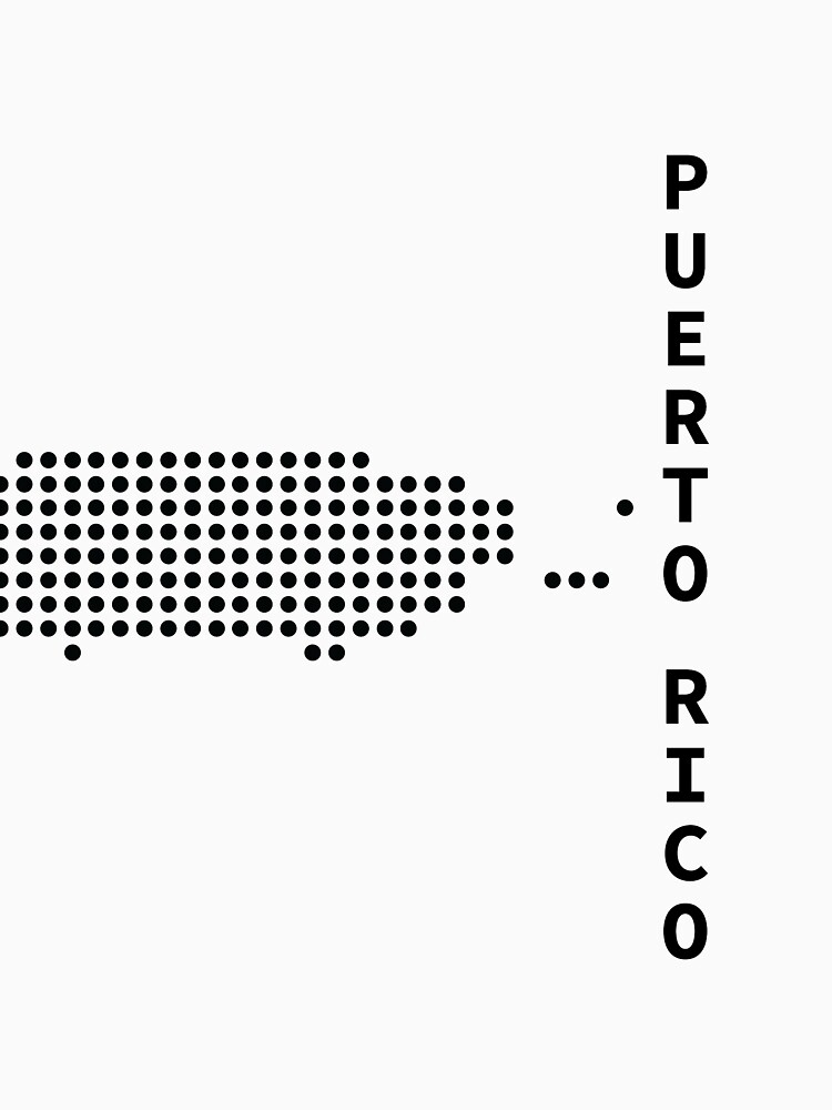 "PUERTO RICO DOT SILHOUETTE" T-shirt by Mxdesign888 | Redbubble ...