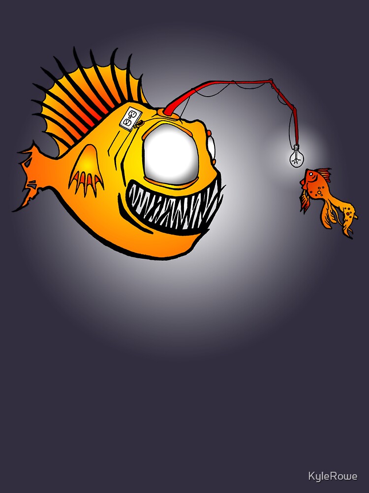 "anglerfish" T-shirt for Sale by KyleRowe | Redbubble | cute t-shirts ...