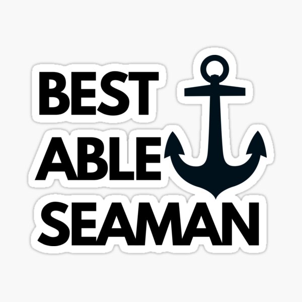 "Best Able Seaman" Sticker by Gangana | Redbubble