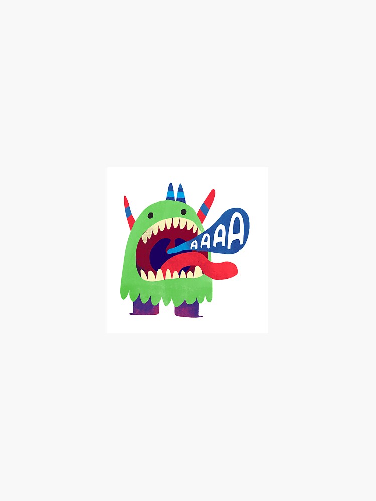 "Aaaa Dino" Sticker by wkvangg | Redbubble