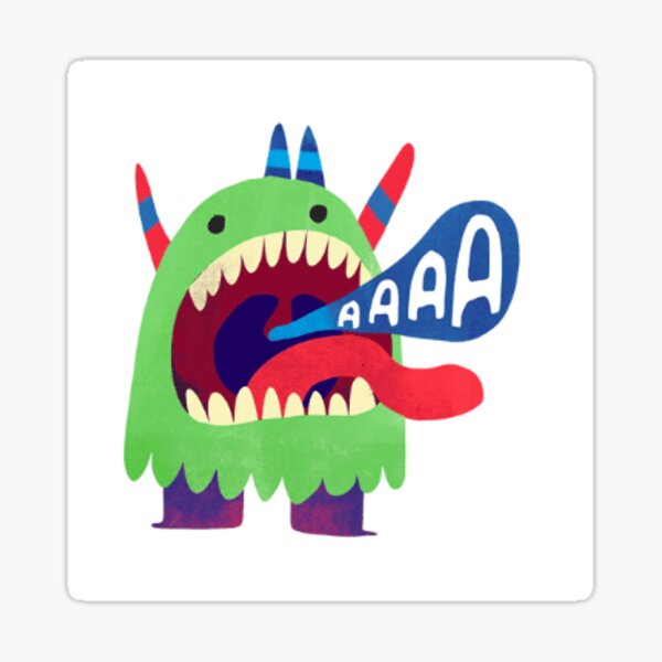 "Aaaa Dino" Sticker by wkvangg | Redbubble