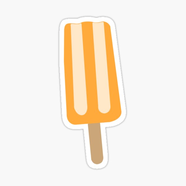 "orange ice cream bar" Sticker by americanteenart | Redbubble
