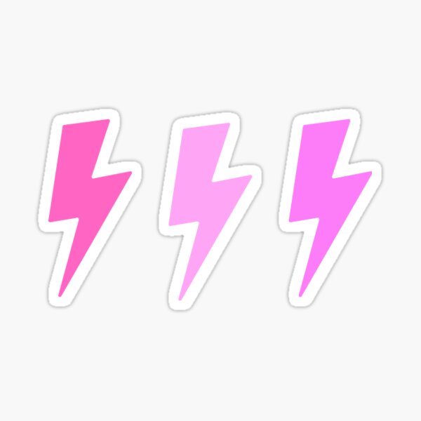 "pink bolt pack" Sticker by anaclaracotta | Redbubble