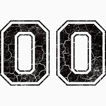 "00 - the Numbers" Sticker for Sale by shirtchef | Redbubble