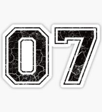 Number Seven Stickers | Redbubble