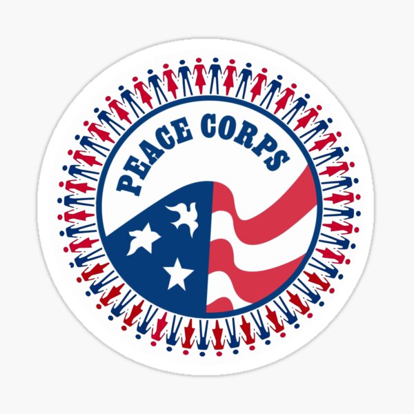 "PEACE CORPS PEOPLE LOGO" Sticker by henrytheartist | Redbubble