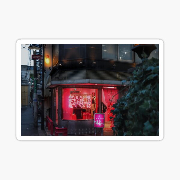 "Shibuya Side Streets Japan" Sticker for Sale by Femmeto | Redbubble