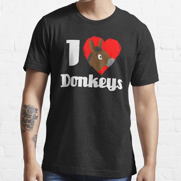 "I Love Donkeys | Heart Mule Mules Donkey Animal" T-shirt for Sale by ...