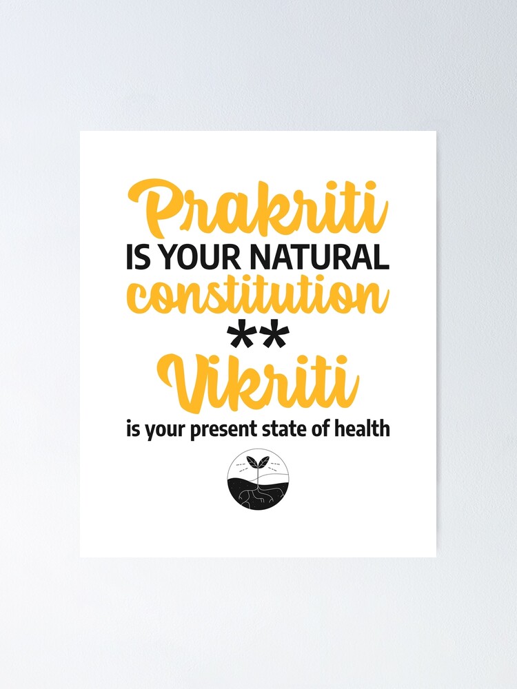 "Prakriti & Vikriti" Poster by caruanam | Redbubble