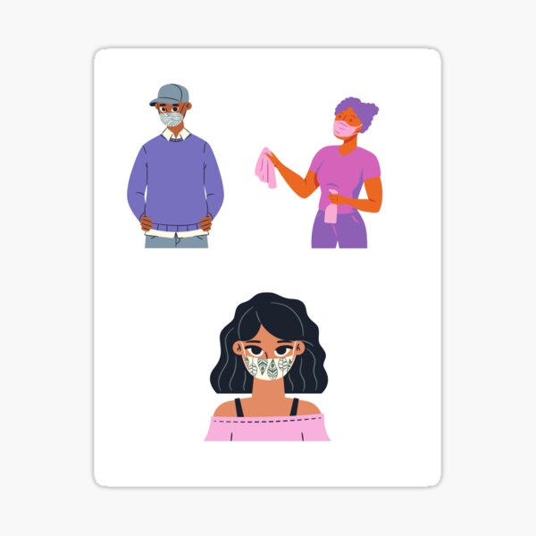 "NEW NORMAL" Sticker for Sale by Yalulani | Redbubble