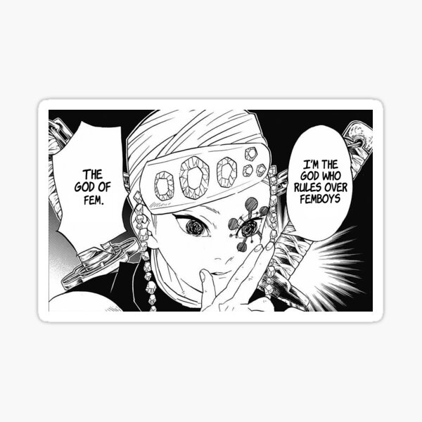 "God of Femboys" Sticker for Sale by arsenaa | Redbubble