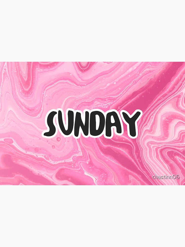 "sunday sticker " Sticker by chastinn06 | Redbubble