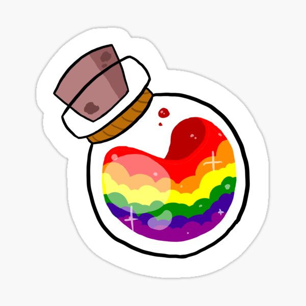 "Gay Pride Potion" Sticker for Sale by PixelPaige360 | Redbubble