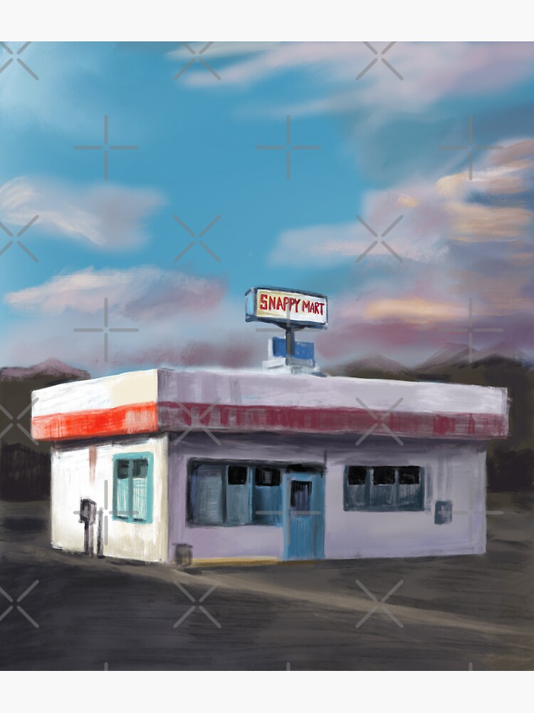 "Snappy Mart" Sticker for Sale by ProfHelix24 | Redbubble