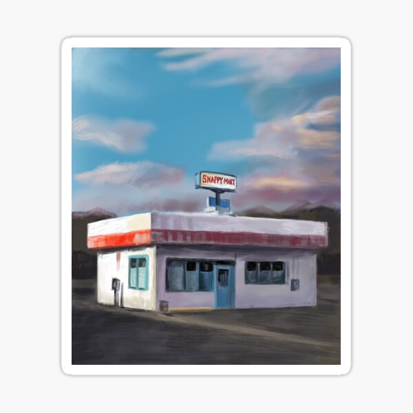 "Snappy Mart" Sticker for Sale by ProfHelix24 | Redbubble