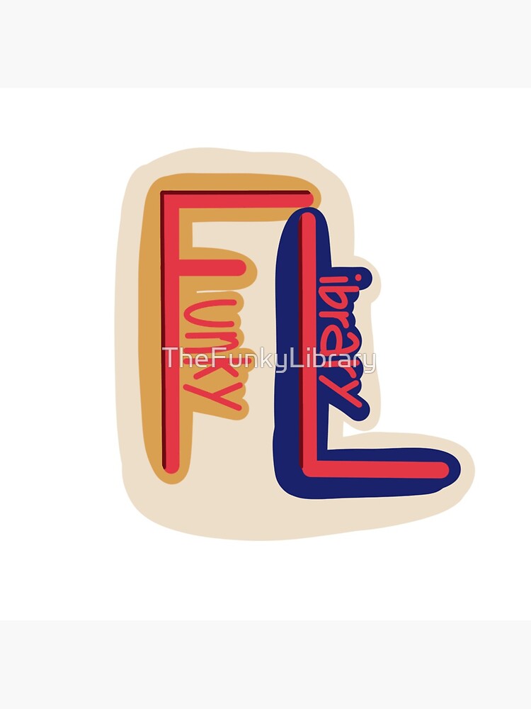 "The Funky Library Sticker" Sticker by TheFunkyLibrary | Redbubble