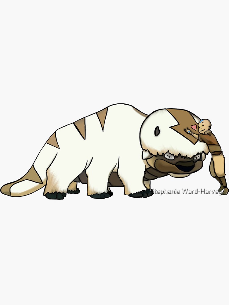 "Baby Appa and Aang" Sticker by leopardpaw177 | Redbubble