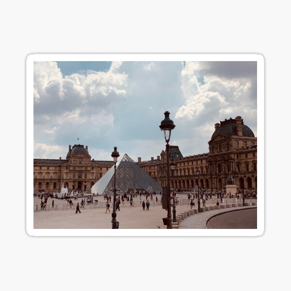 "The Louvre Museum In Paris France" Sticker for Sale by ronnyellie ...